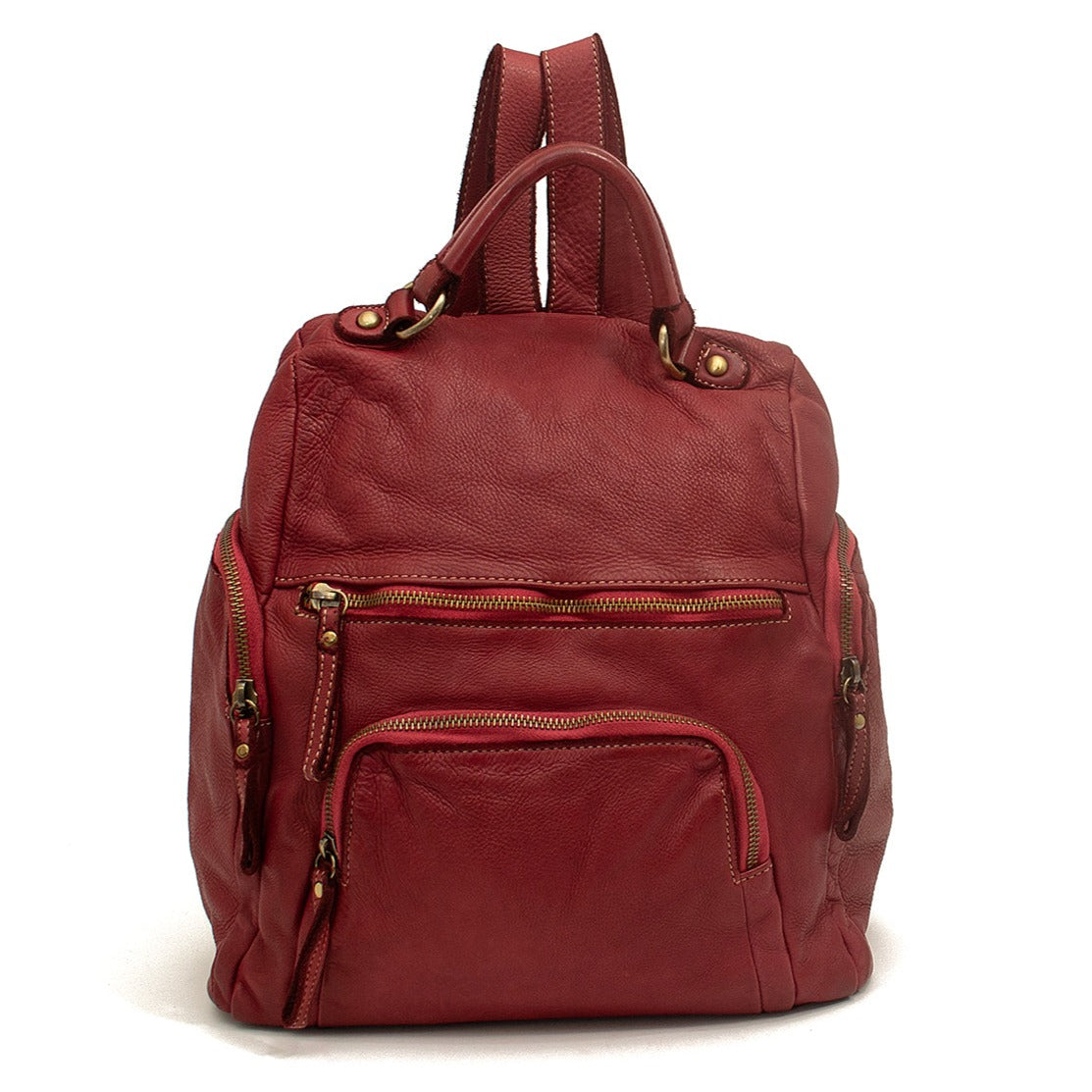 Mia Backpack in Brick – Bolsa Nova Handbags